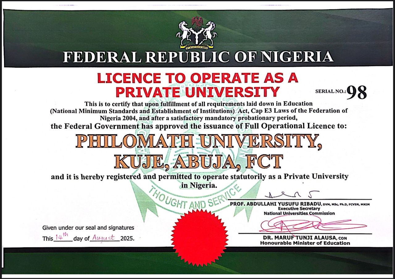 Philomath University Granted Operational License – Philomath University